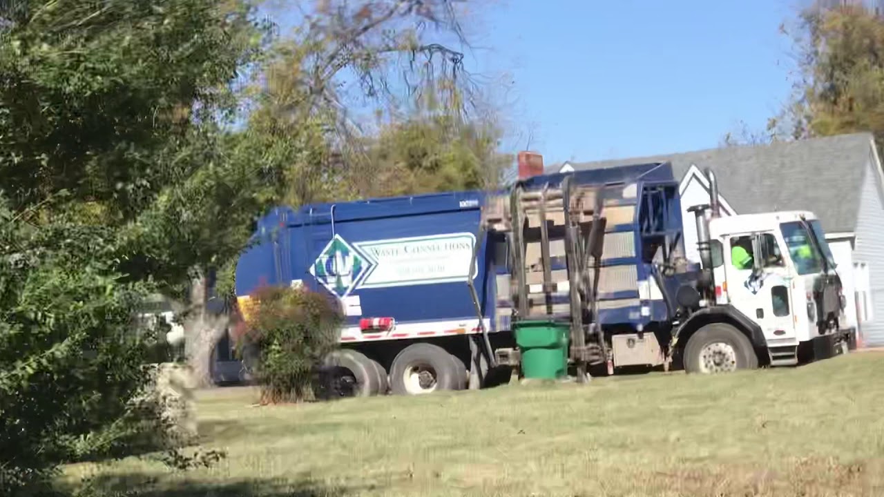 Commercial side loader garbage Truck - YouTube