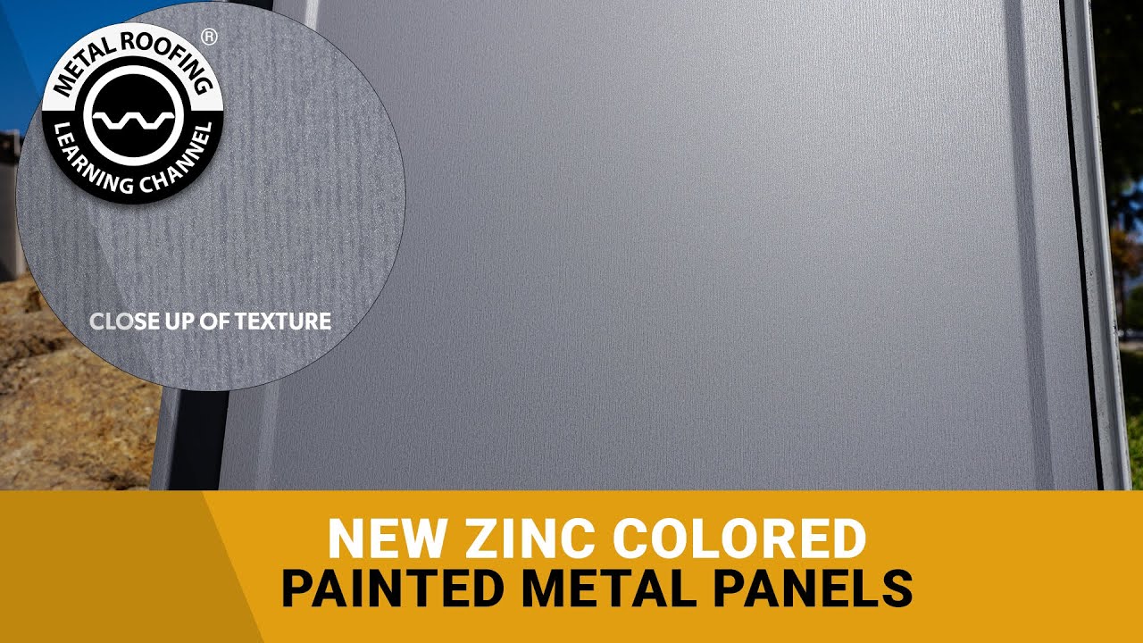 Zinc Colored Metal Roofing & Siding Panels: Silver Zinc Matte & Blue ...