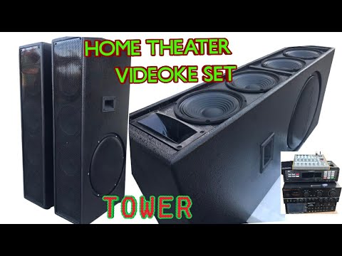 HOME THEATER / TOWER VIDEOKE SET ASSEMBLY POWERED BY SAKURA 502, 735 ...
