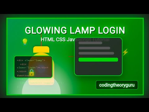 💡 Glowing Lamp Login Page Using HTML, CSS & JavaScript | Animated UI ...