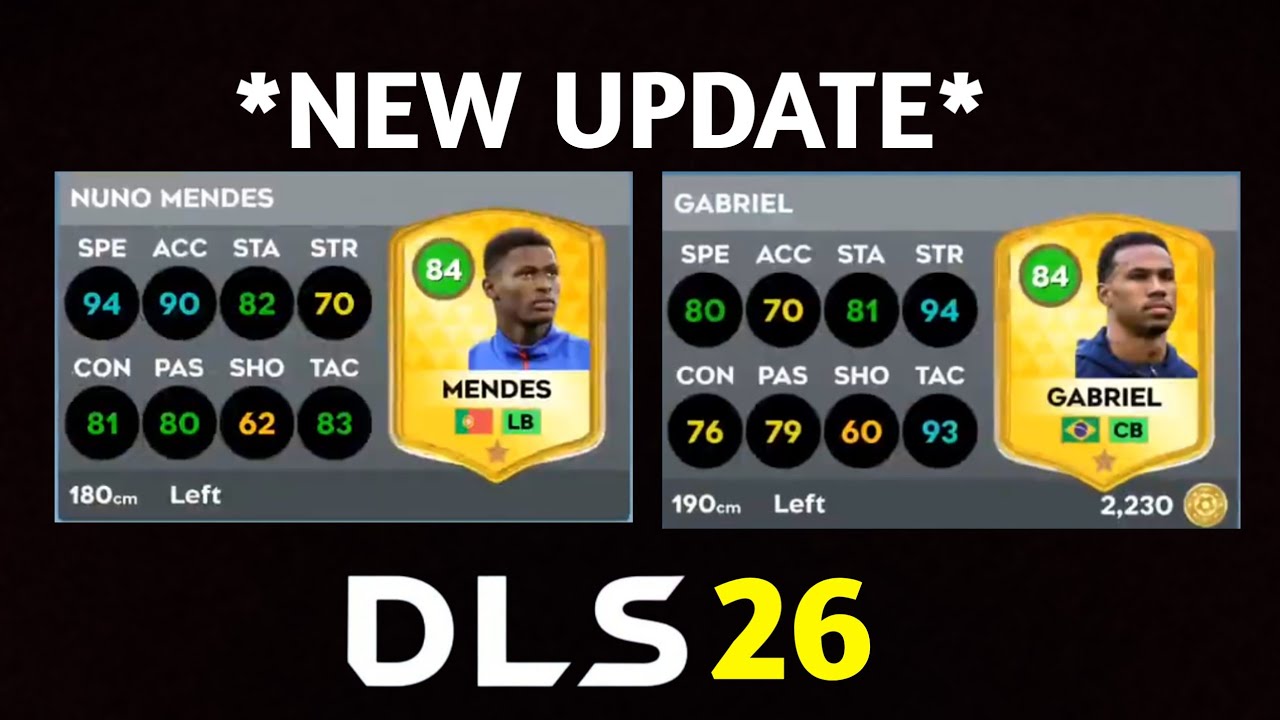 DLS 26 | NEW UPDATE PLAYERS RATING REFRESH IN DLS 26! PART-2 - YouTube