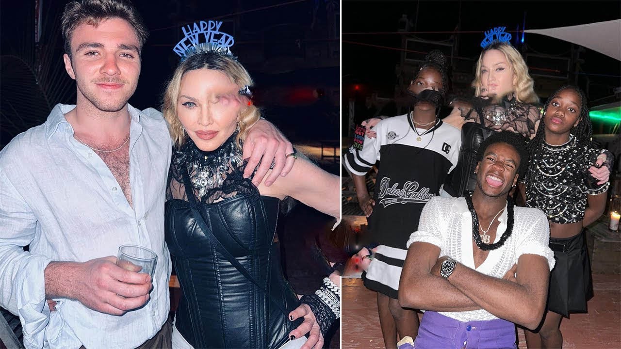 Madonna Celebrates New Year's Eve with Her 6 Kids Lourdes, Rocco, David ...