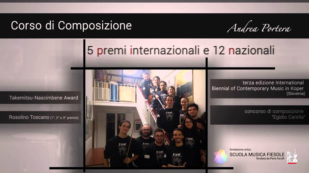 Corso di Composizione - Scuola di Musica di Fiesole - Andrea Portera ...