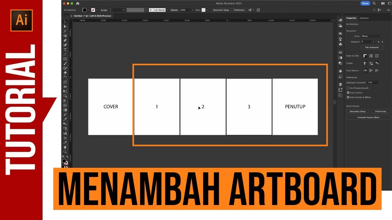 [TUTORIAL] Illustrator - Cara Membuat dan Menambah Artboard/Kanvas ...