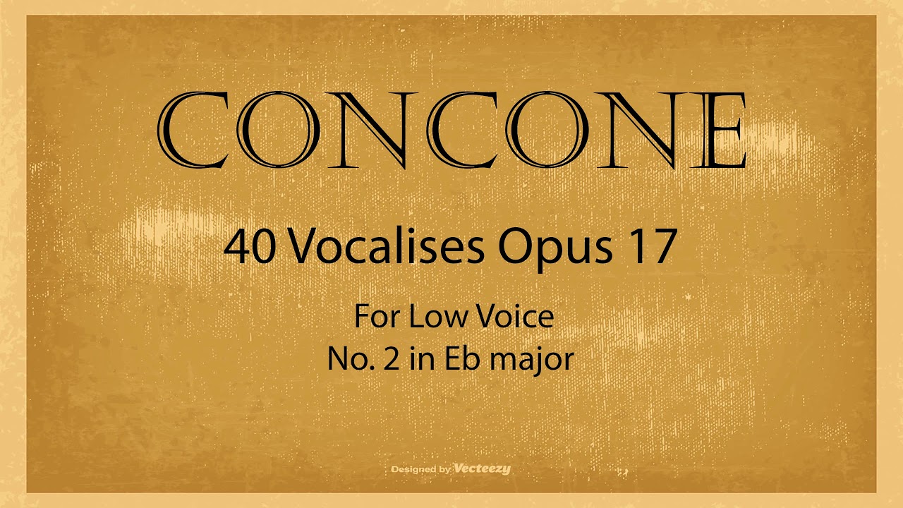Concone Opus 17, lesson 02 - YouTube