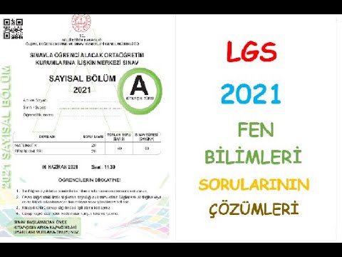 2021 LGS FEN BİLİMLERİ SORULARININ ÇÖZÜMLERİ