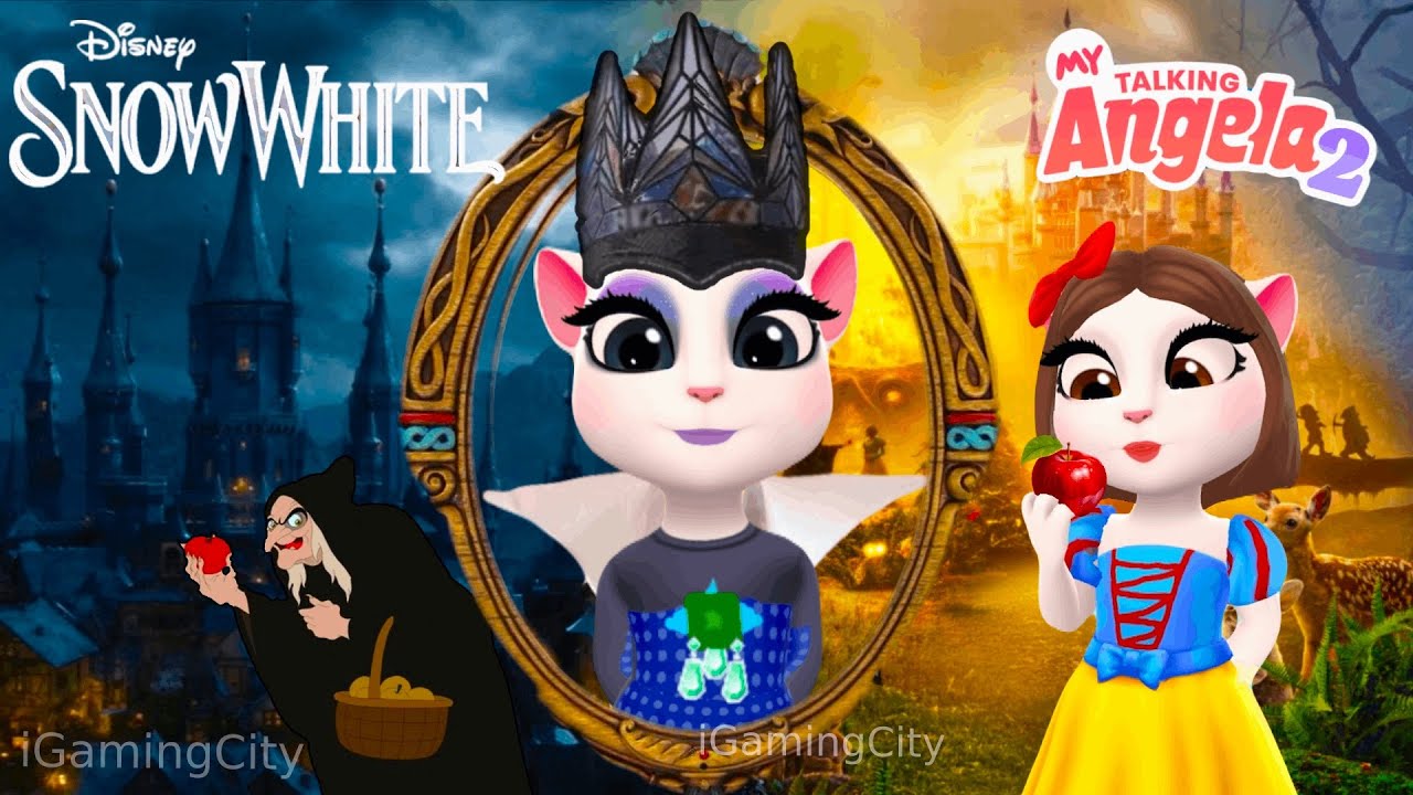 Snow White vs Evil Queen GLOW UP in Talking Angela 2! 👑 - YouTube