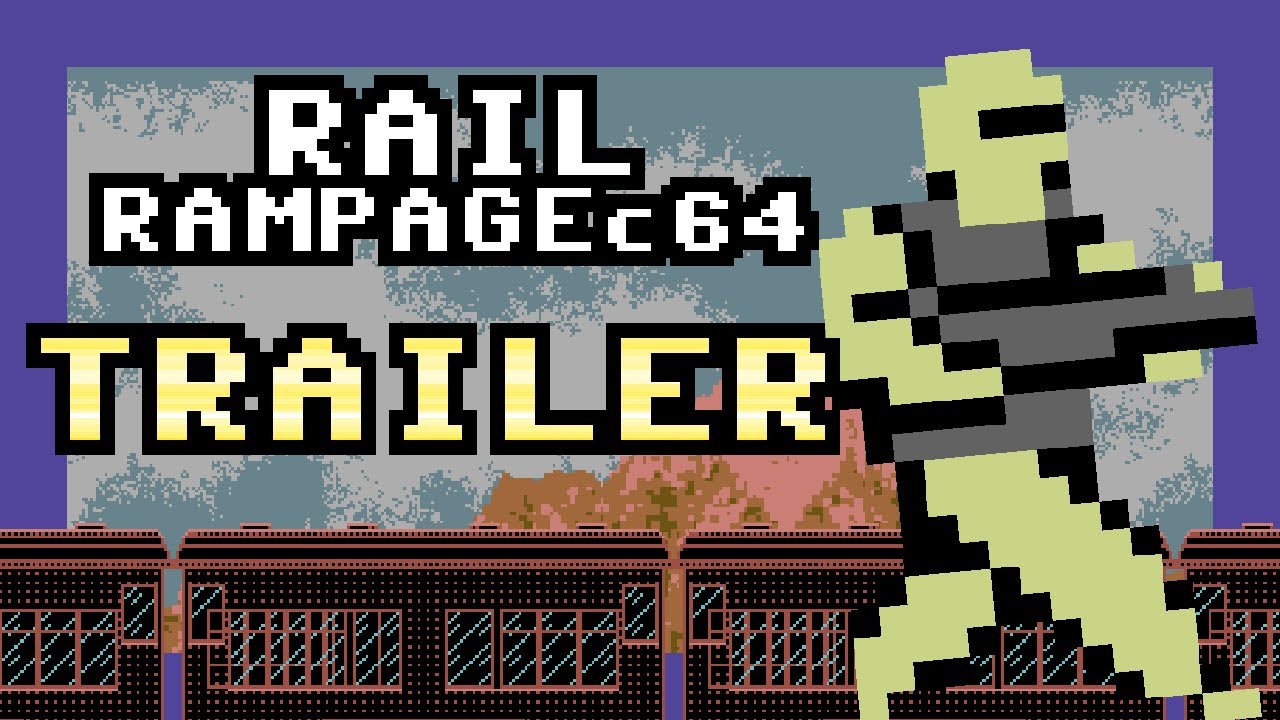 Rail Rampage C64 | early trailer - YouTube