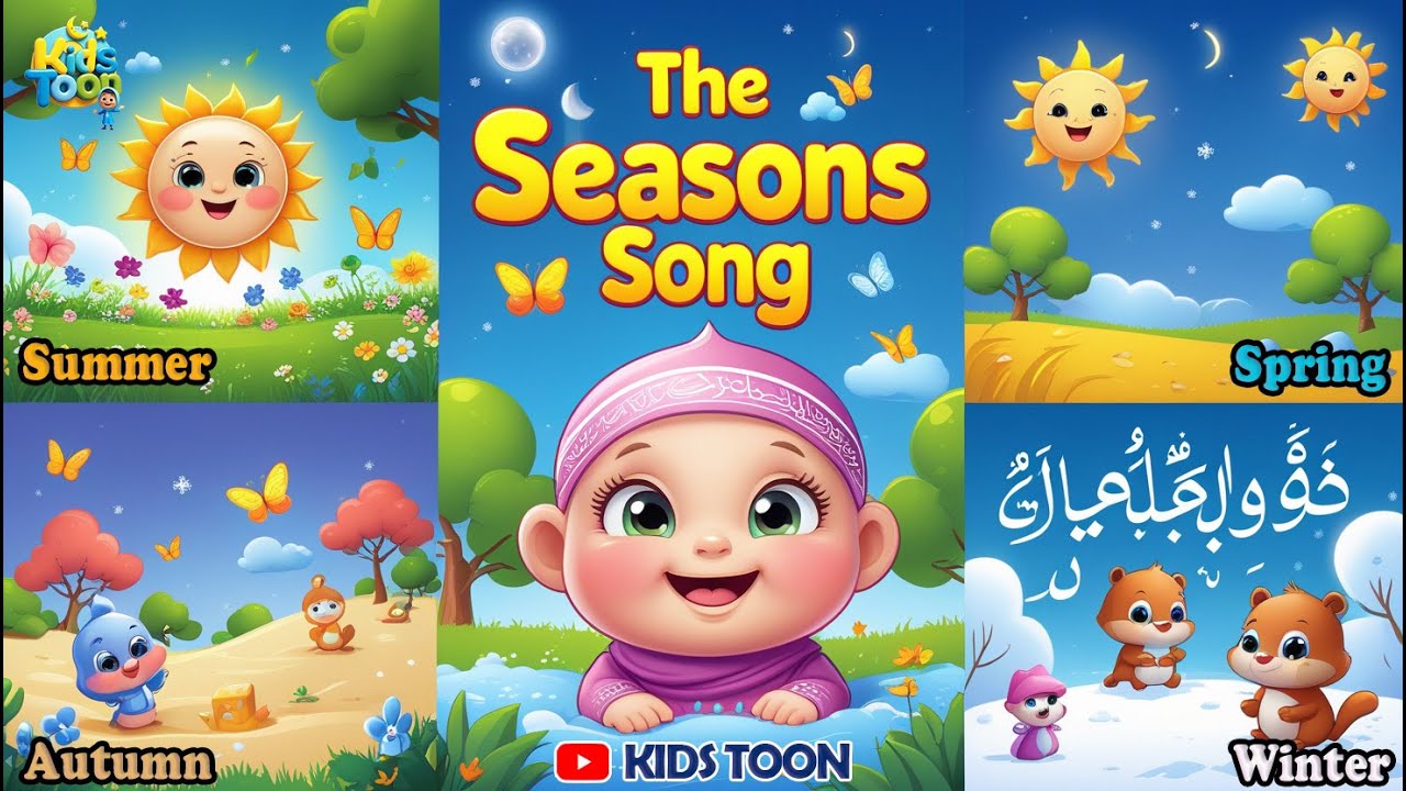 The Seasons Song 🌿 Islamic Song for Kids 🌞Learn About Allah’s Creation ...