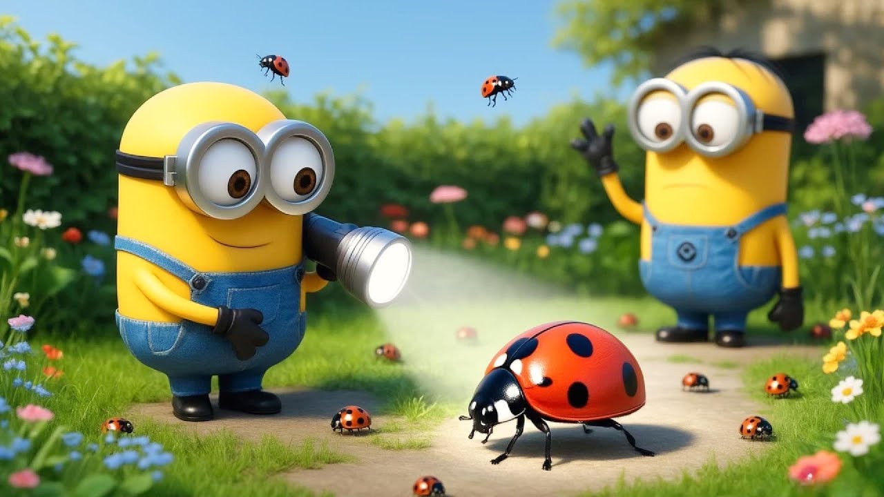 MINIONS DISCOVER A GIANT LADYBUG And TURN A QUIET DAY Into CHAOS 🐞😂 ...