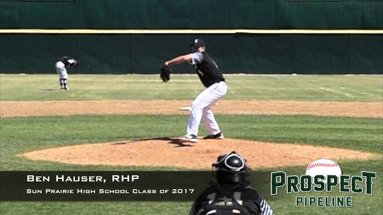 Ben Hauser, RHP, Sun Prairie High School Class of 2017, Pitching ...