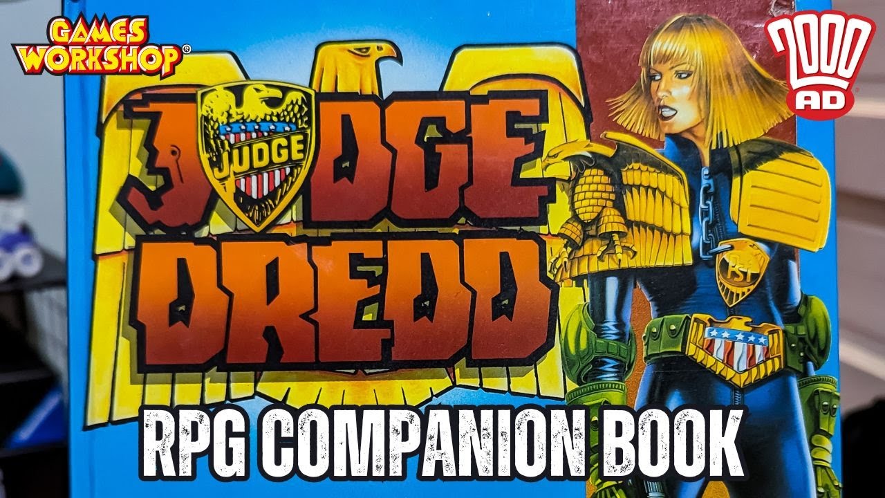 Book Walk: Judge Dredd RPG Companion Book by Games Workshop - YouTube