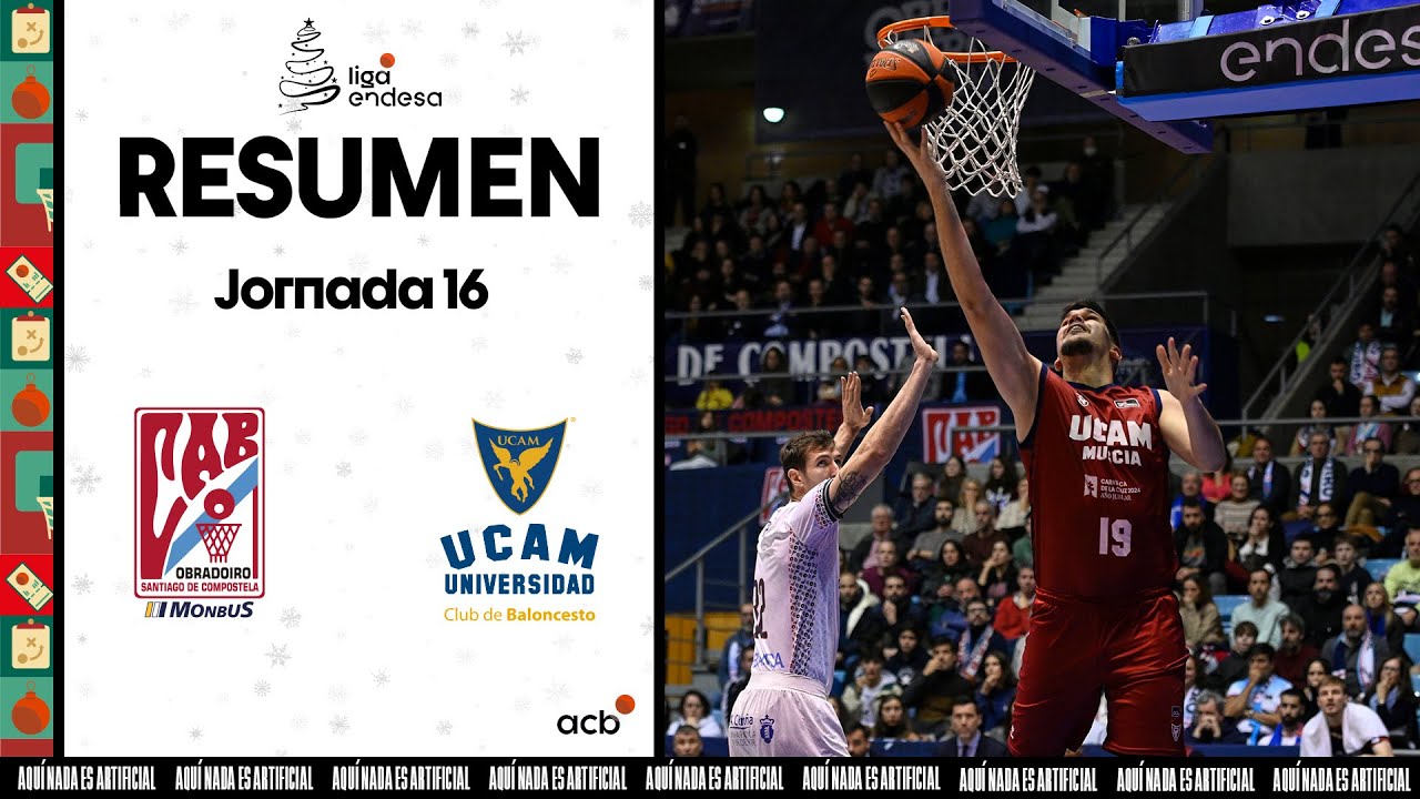 Monbus Obradoiro - UCAM Murcia (79-87) RESUMEN | Liga Endesa 2023-24 ...