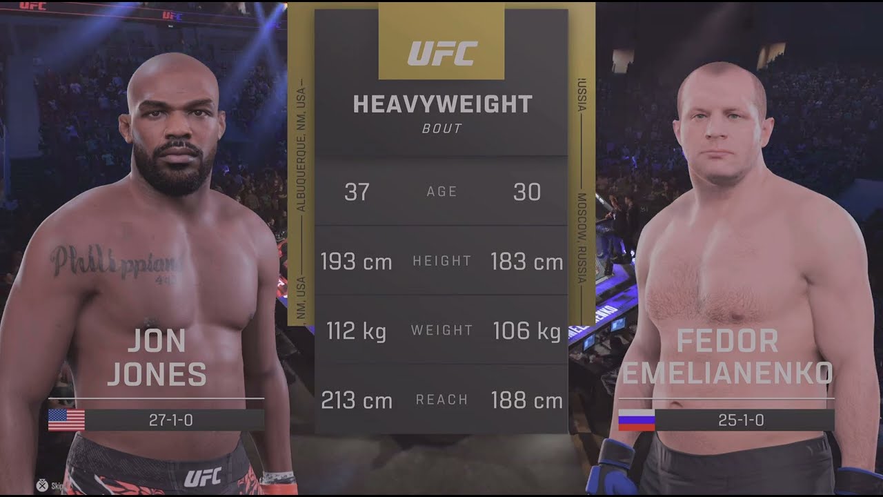 Jon Jones vs Fedor Emelianenko - YouTube