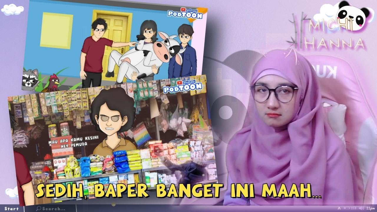 Pesan moralnya dapet ! Reaction Animasi PODTOON | Michi Hanna Reaction - YouTube