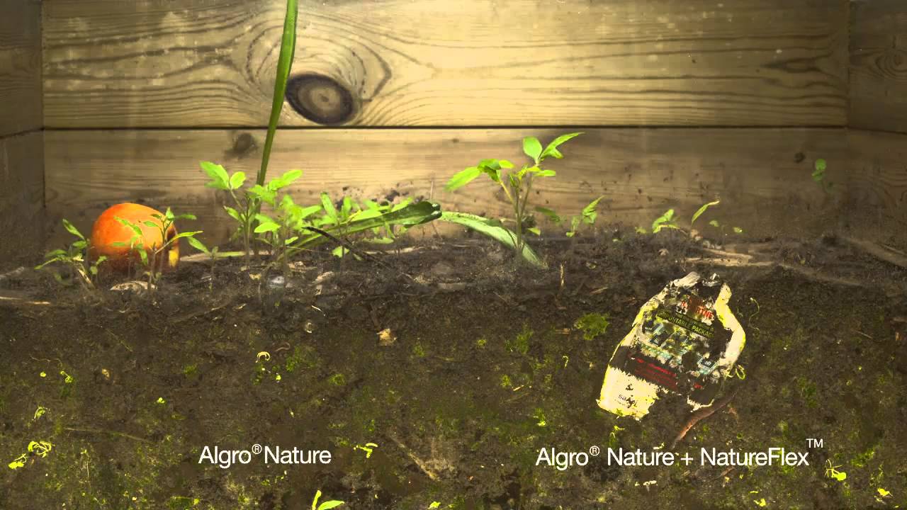 Algro® Nature and NatureFlex™ home compostable flexible packaging - YouTube