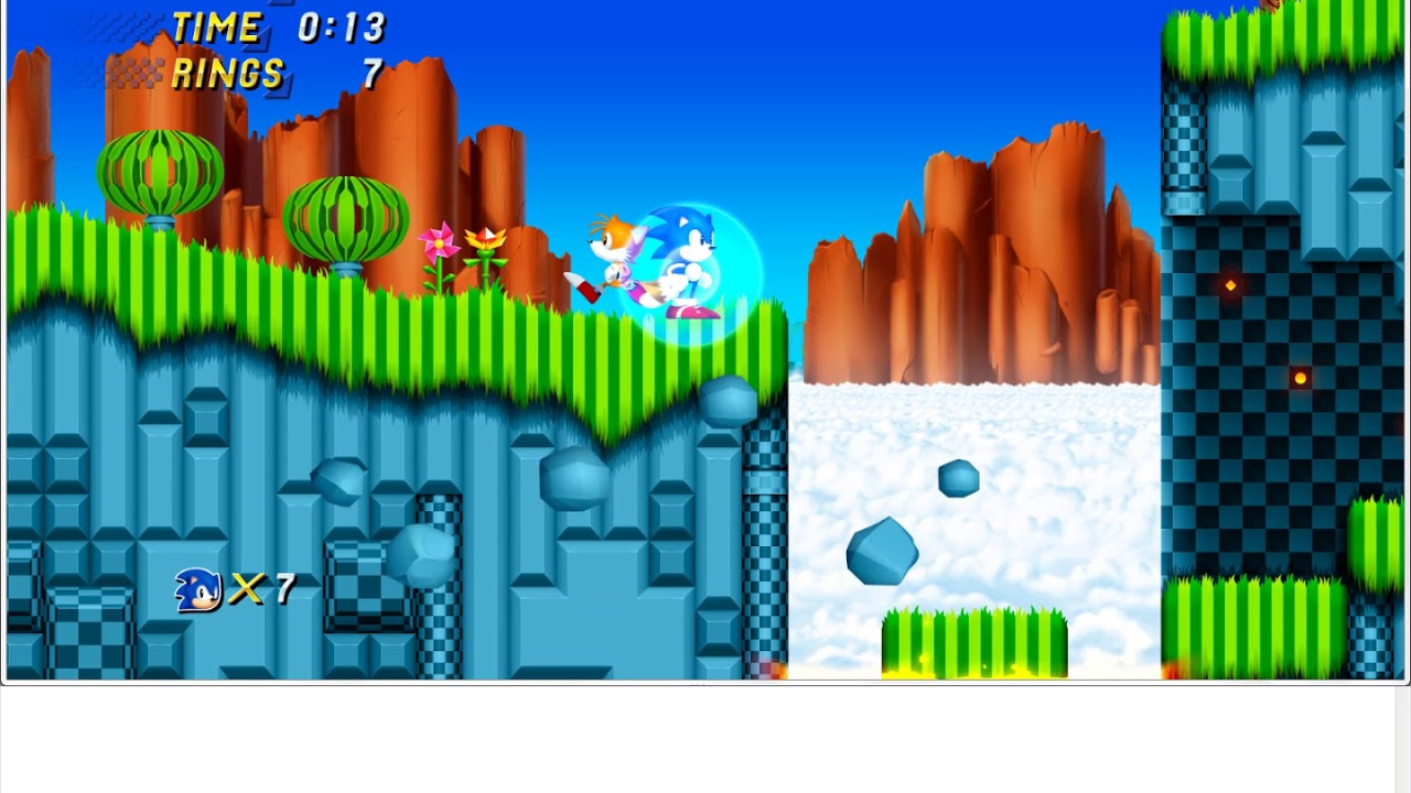 Sonic2HD demo v2.0 Hill top zone act 1 and 2 - YouTube