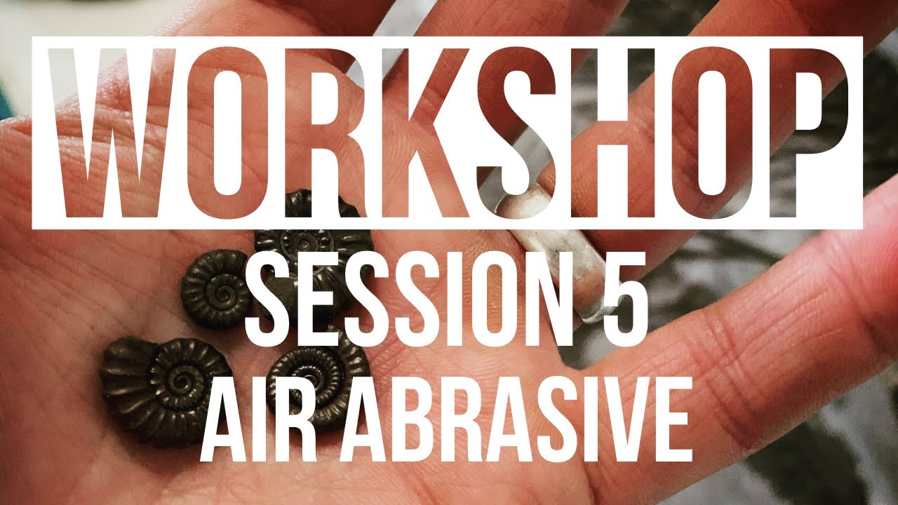 How I Clean fossils with an air abrasive Workshop session 5 - YouTube