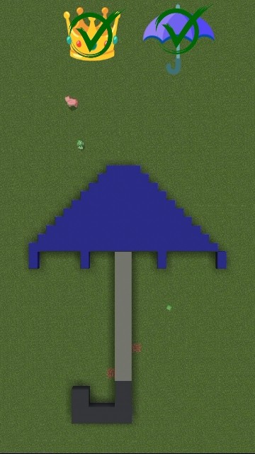 I built a crown and an umbrella in Minecraft - YouTube