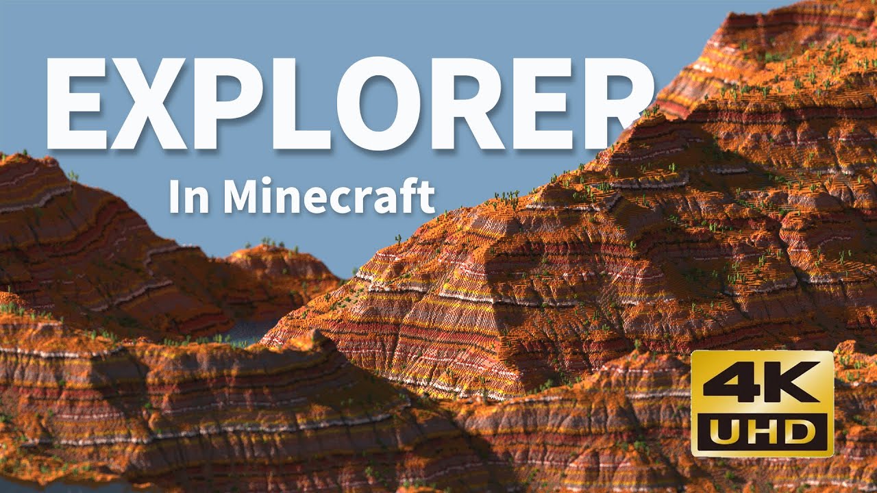 Real world? Epic terrain, cinematic look in Minecraft - YouTube