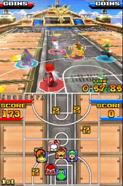 Mario Hoops 3 on 3 Gameplay - YouTube