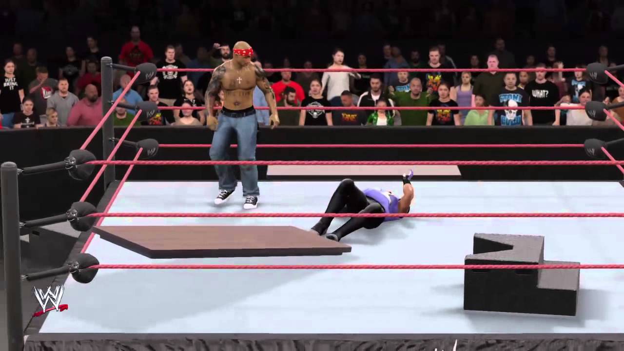 WWE 2k16 Ray Lewis vs Tupac Table Match - YouTube
