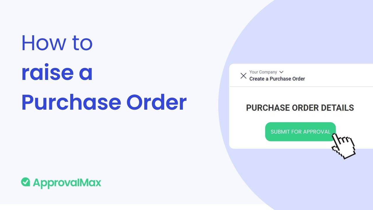 How to raise a Purchase Order - YouTube