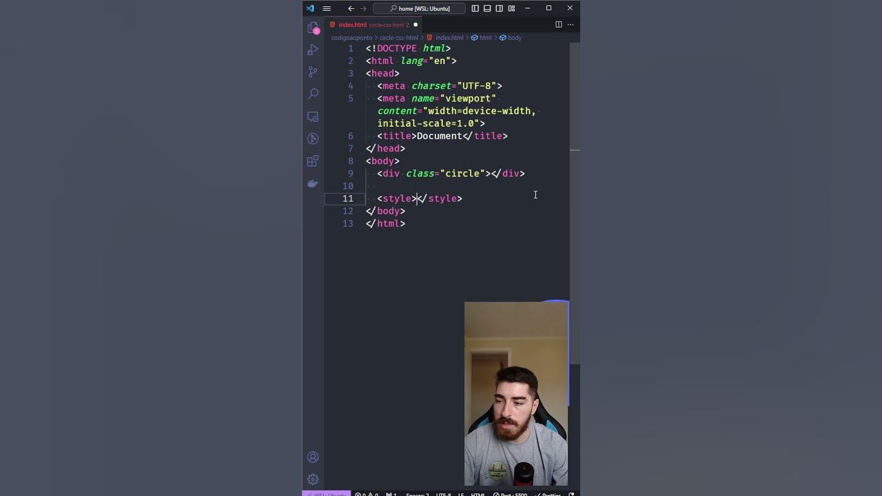 COMO FAZER UM CÍRCULO SOMENTE COM HTML E CSS - YouTube