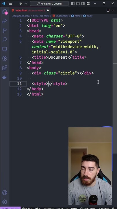 COMO FAZER UM CÍRCULO SOMENTE COM HTML E CSS - YouTube