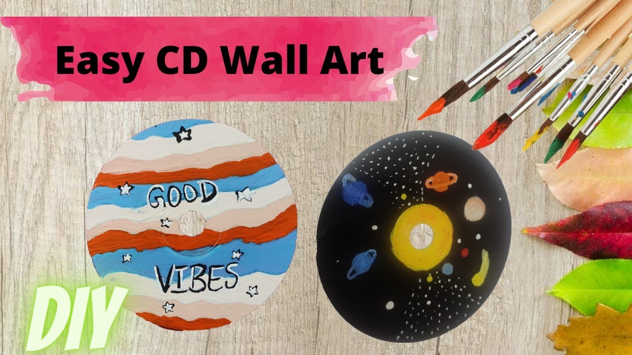 Old CD Reuse Ideas | DIY | CD Wall Art | Decorative Craft Using Old CD ...