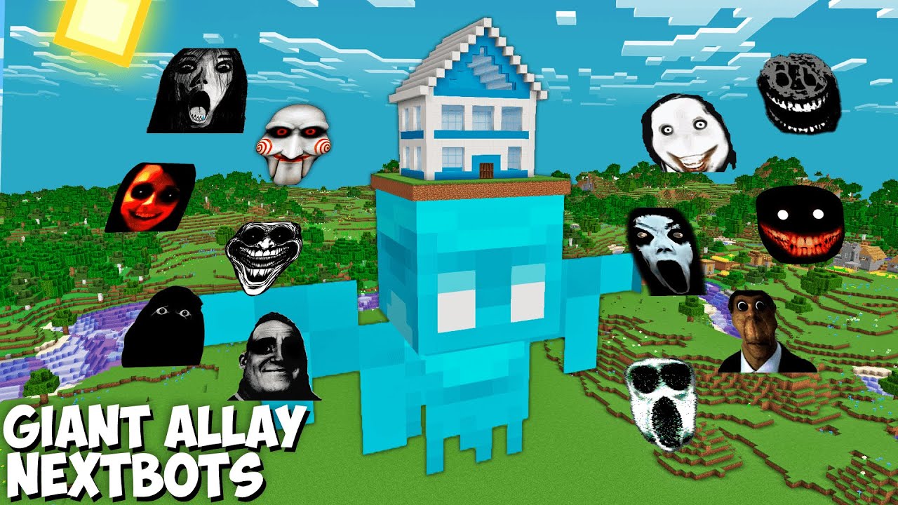 SURVIVAL SECRET GIANT ALLAY BASE in Minecraft - JEFF THE KILLER and ...