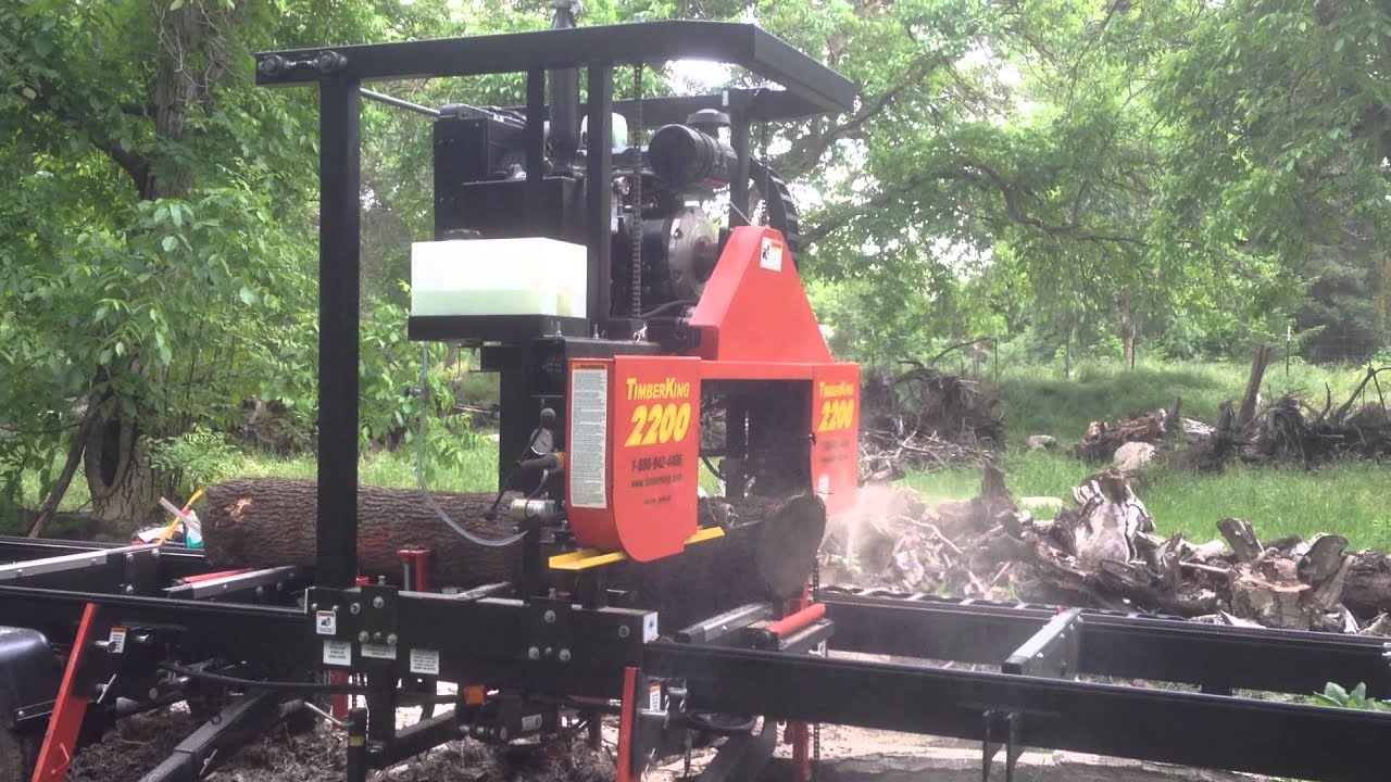 Yolo Wood Works - Sawmilling with Timber King 2200 - YouTube