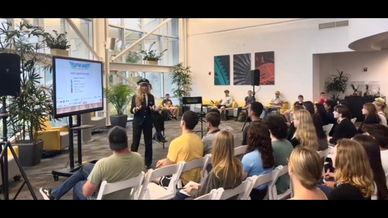 Captain Laura speaks with students of Embry-Riddle Aeronautical ...