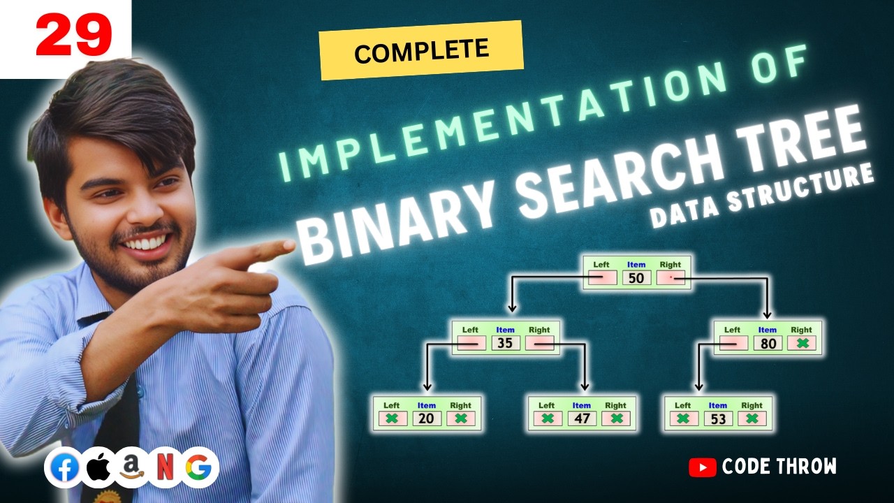 Implementation Of Binary Search Tree Data Structure ♥️ Ultimate Dsa 1790