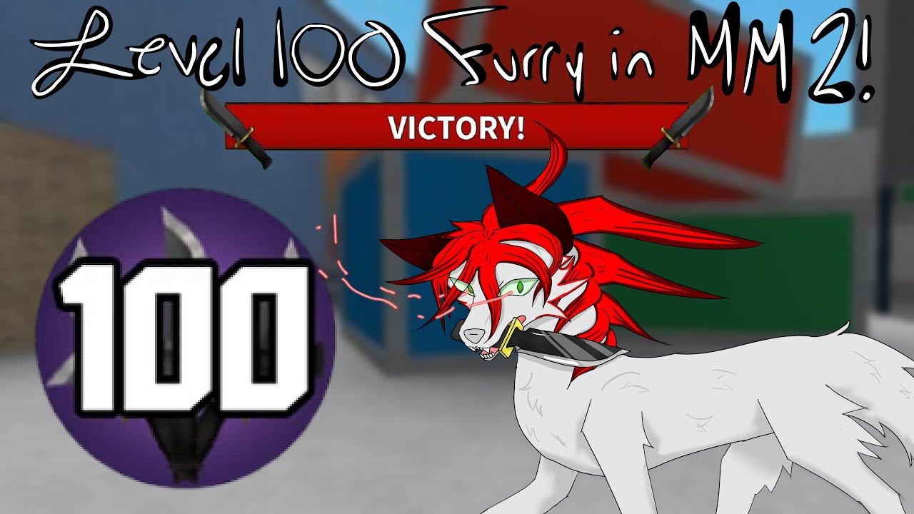Furry Hits Level 100 In Murder Mystery 2! - YouTube