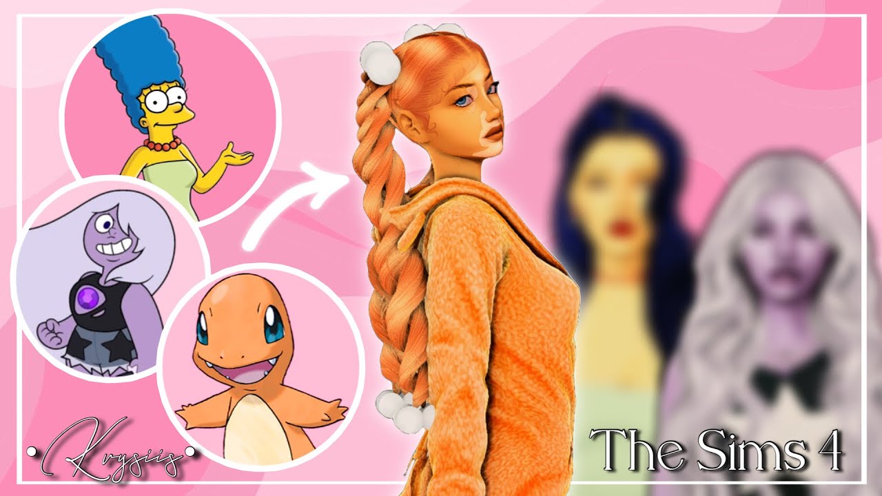 Recreating ICONIC Cartoon Characters📺 || Sims 4 CAS Challenge - YouTube