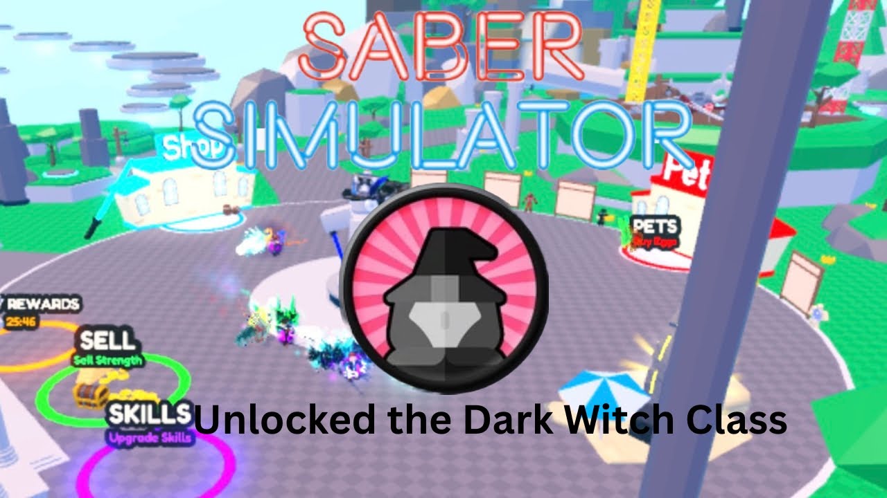 Saber Sim Revamp! Saber Simulator: Unlocked the Dark Witch Class - YouTube