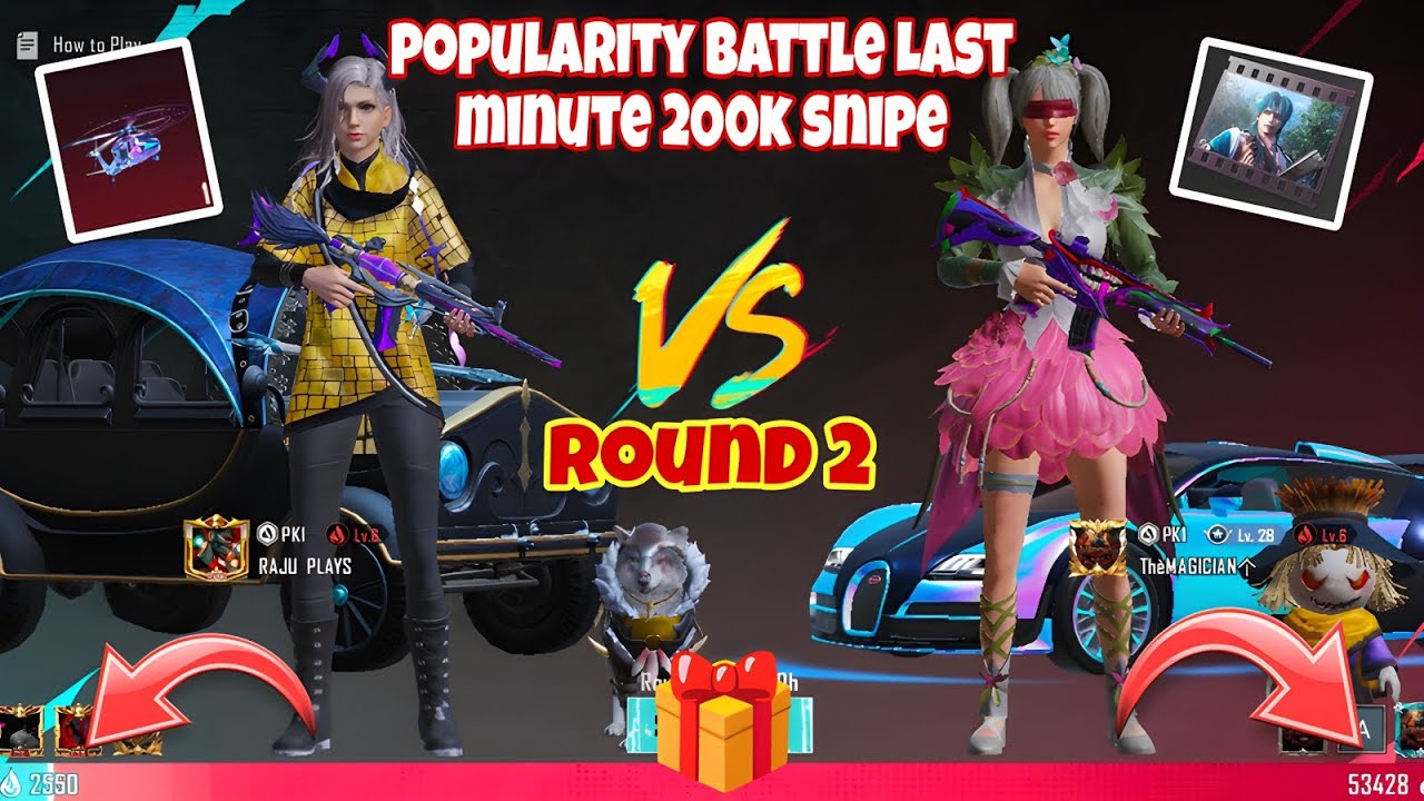 Round 2 | Biggest Popularity battle | Last minute 200k snipe | Bgmi ...