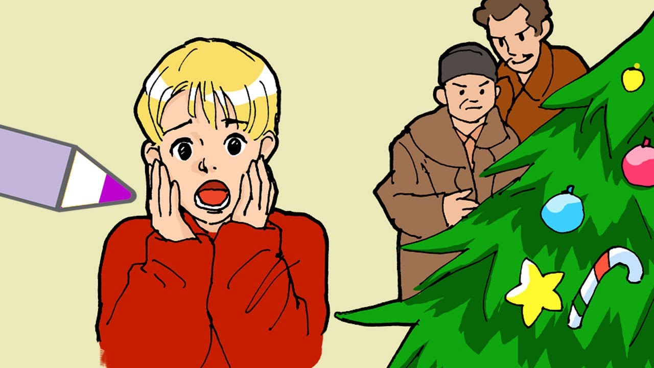 나홀로집에 캐릭터그리기 Drawing Home Alone - YouTube