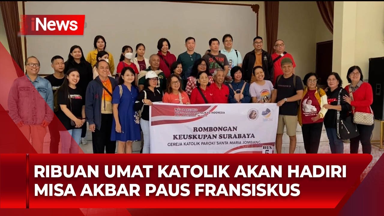 Jelang Misa Akbar, Umat Katolik Bertolak Ke Jakarta dari Paroki Santa Maria - iNews Pagi 05/09 ...