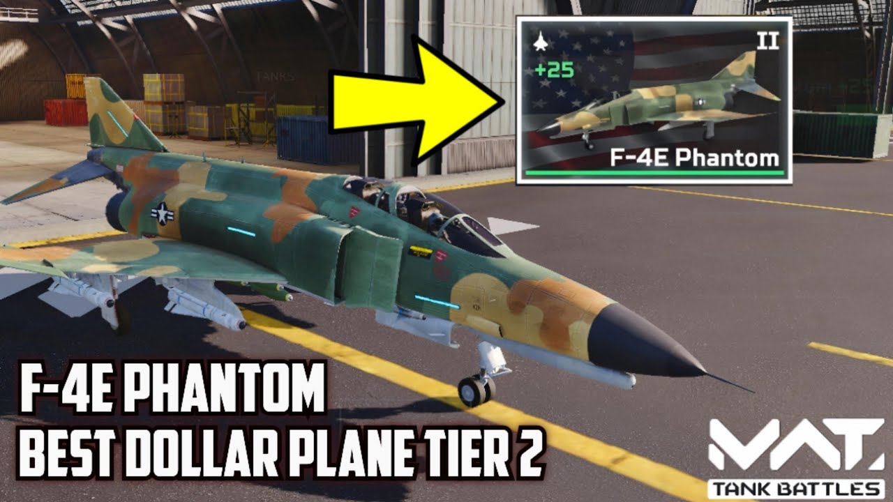 MWT Tank Battles F-4E Phantom Best Dollar Strike Fighter Tier 2 - YouTube