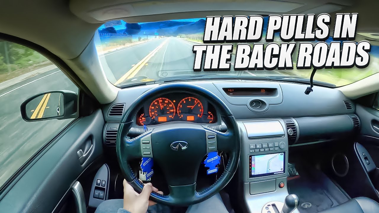HARD BACK ROAD DRIVING IN MY INFINITI G35 *POV DRIVE* - YouTube