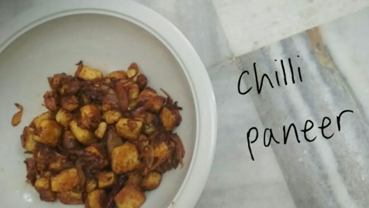 chilli paneer recipe I restaurant style paneer chilli dry I cheese ...