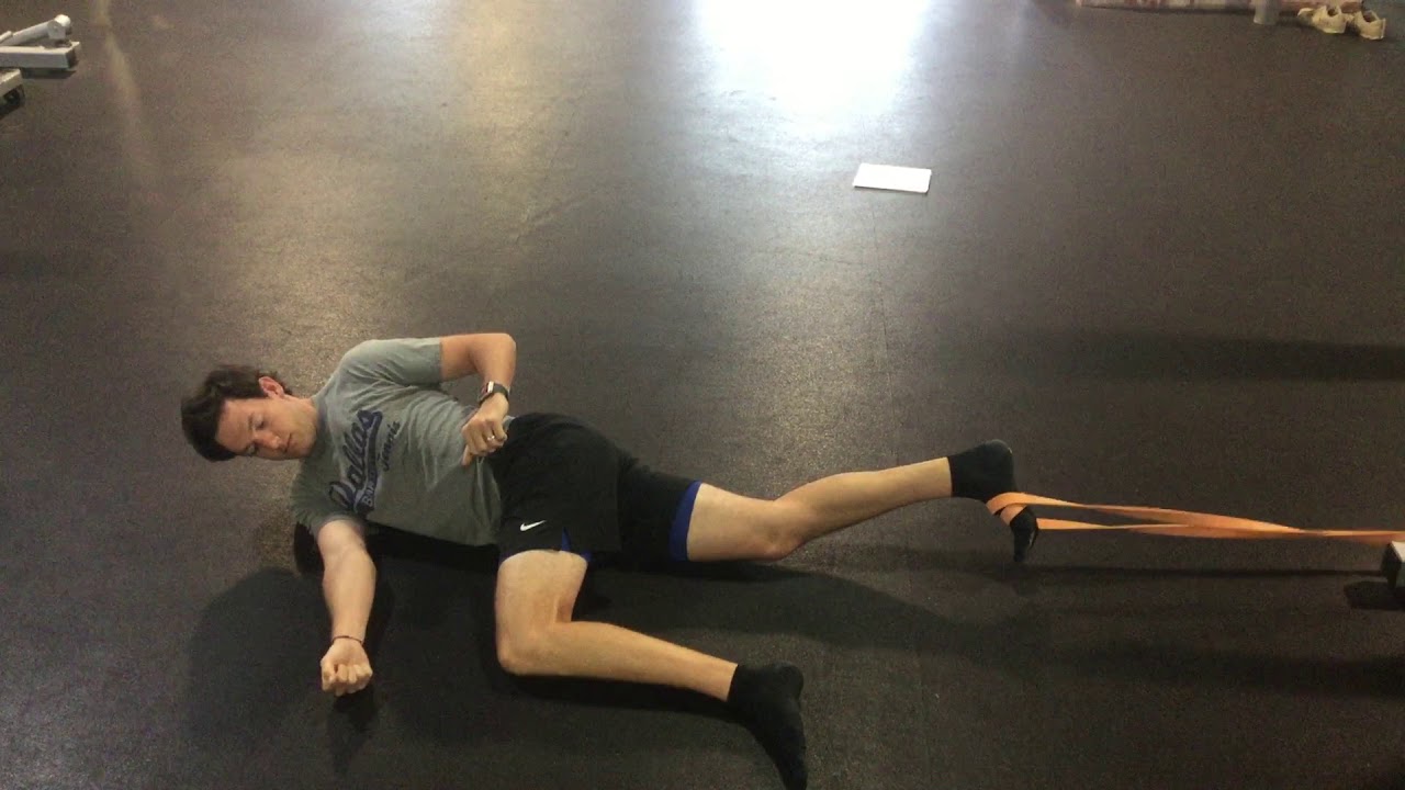 Banded Side Lying Hip IR/ER - YouTube