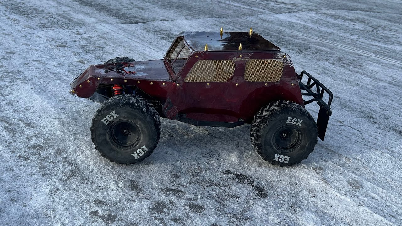 Snow fun with the rc Dwarf racer!! - YouTube