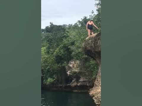 Island hopping around samal island. Cliff jumping - YouTube