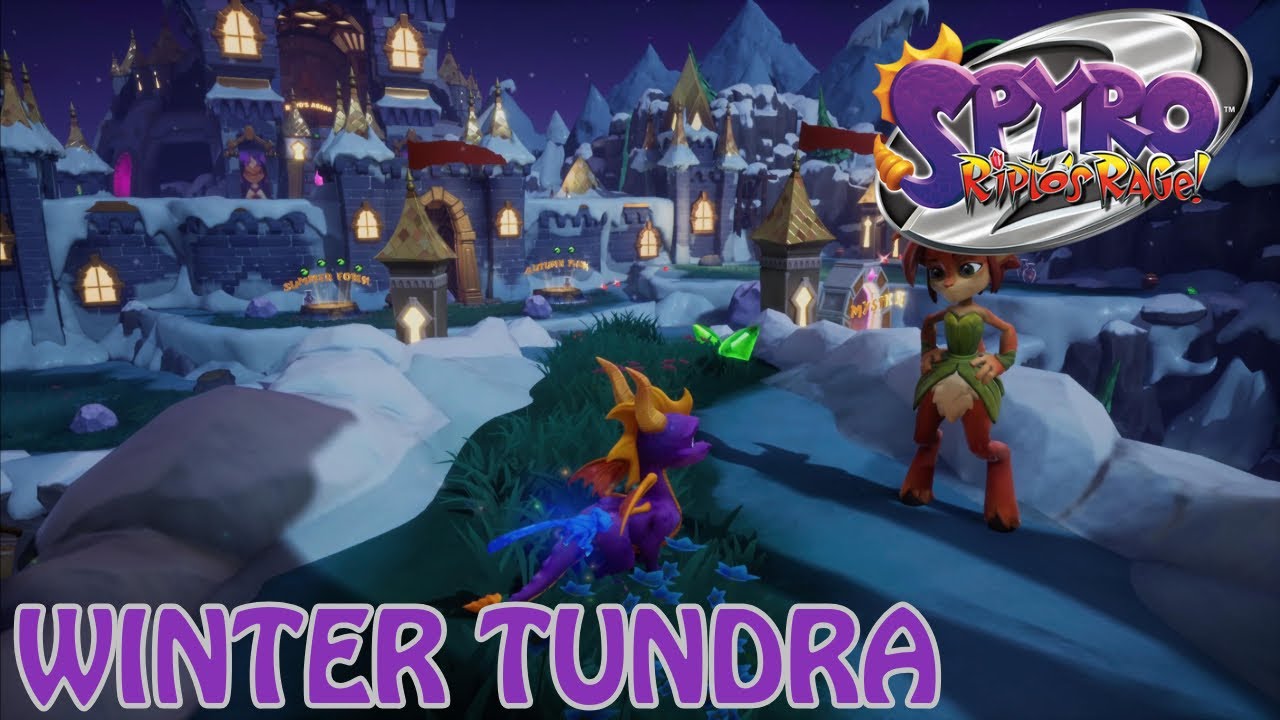 Winter Tundra 100% | Spyro 2: Ripto’s Rage | Spyro Reignited Trilogy ...