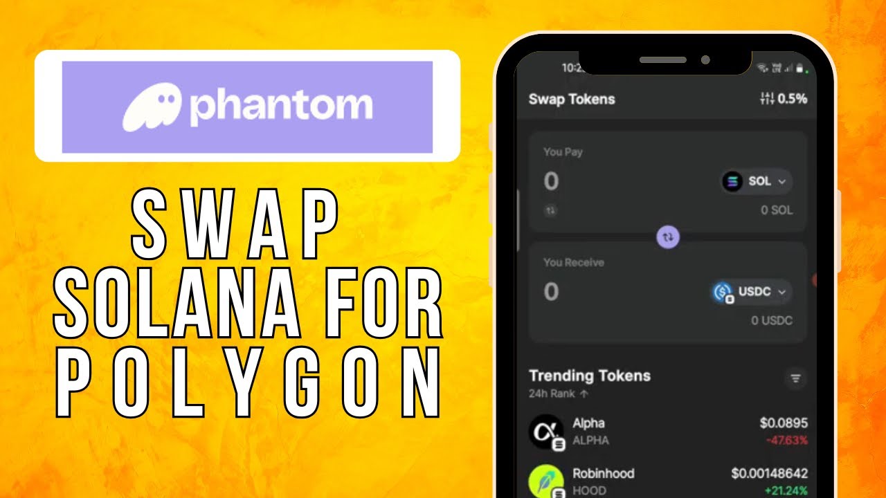 How To Swap Solana For Polygon In Phantom Wallet- Swap $SOL For $POL ...