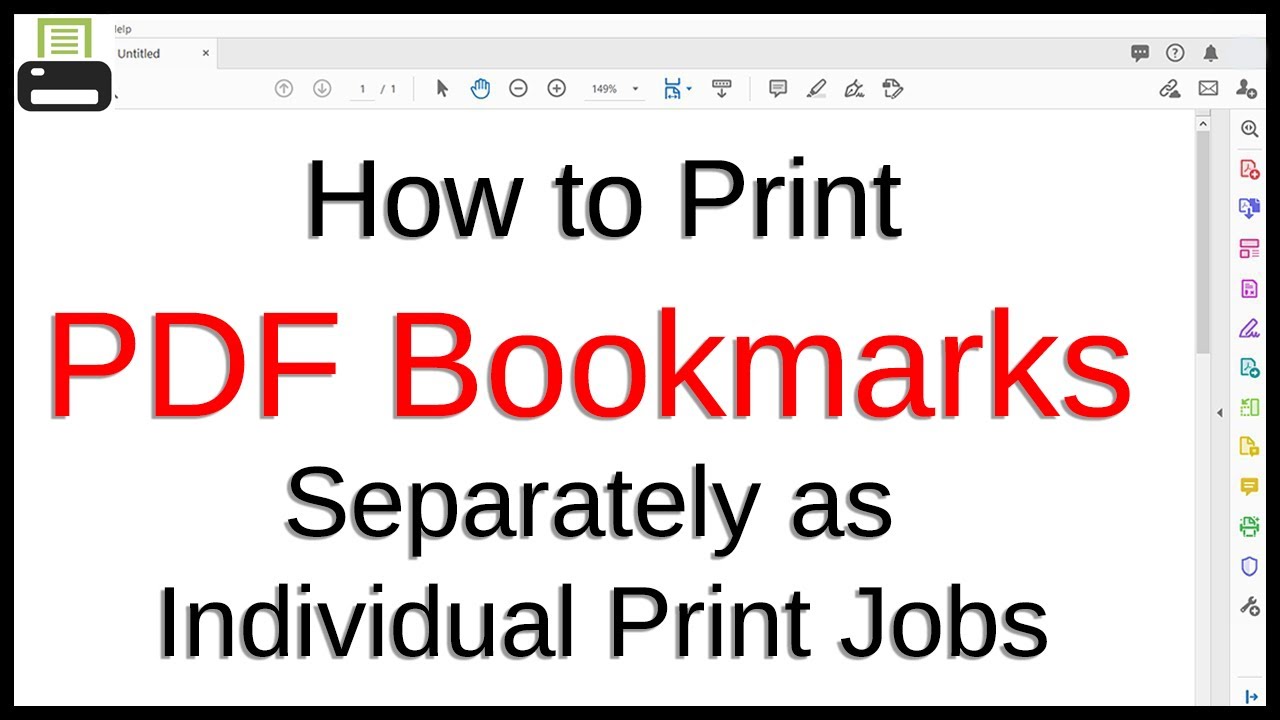 How To Print PDF Bookmarks Separately As Individual Print Jobs How To Print PDF Bookmarks Separately As Individual Print Jobs