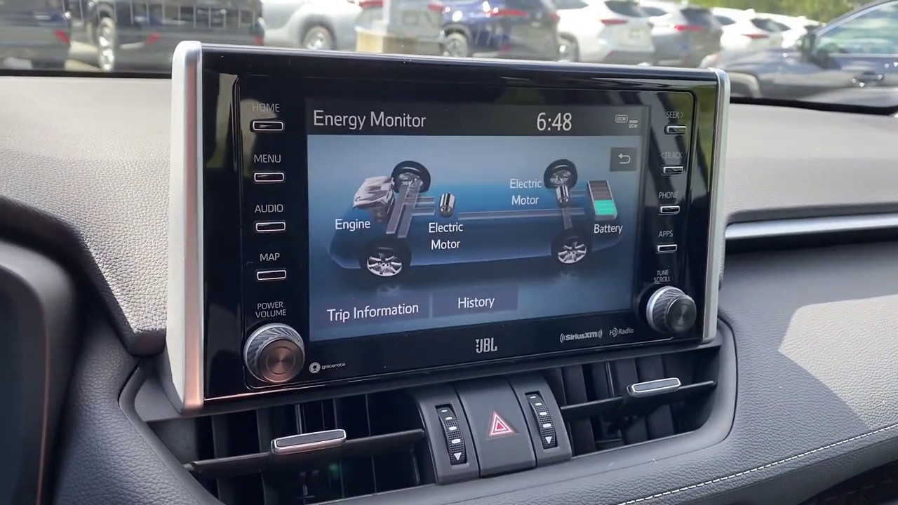 Energy monitor and trip information - 2020 Toyota - YouTube